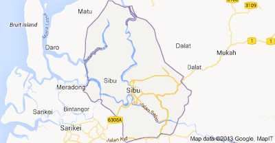 Discover Sibu, Sarawak: Sibu Map