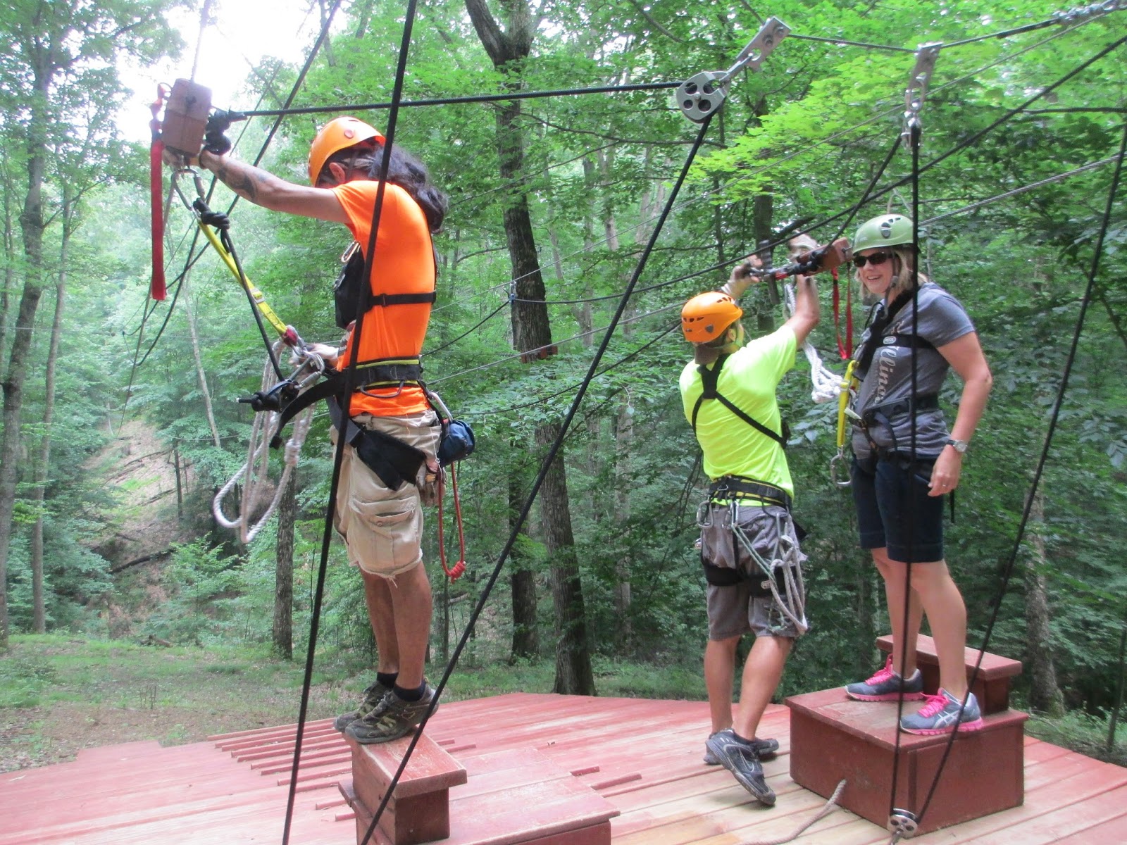 Ziplining Across the USA: Thursday July 4 Explore Brown County Zip Line