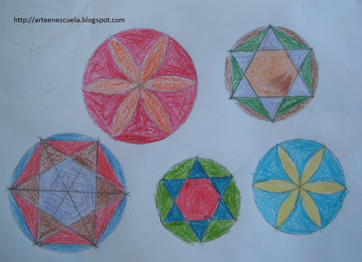 ARTE EN LA ESCUELA: CREAMOS CON EL COMPÁS