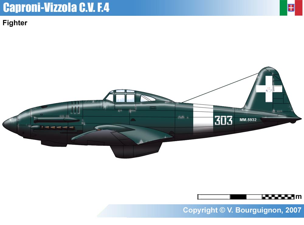 ali italiche: Caproni Vizzola F.4 - Storia alternativa di