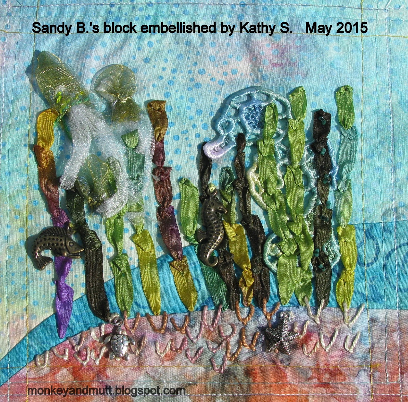 Hand Stitched Treasure: CQI Under the Sea Round Robin - Sandy B.'s Bare ...