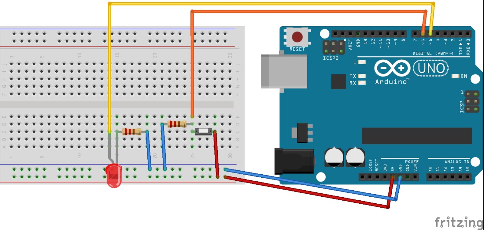 ELEKTROMETOT: Arduino Led Kontrol