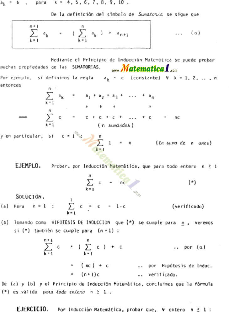 SUMATORIAS EJERCICIOS RESUELTOS , DEMOSTRACIONES PDF