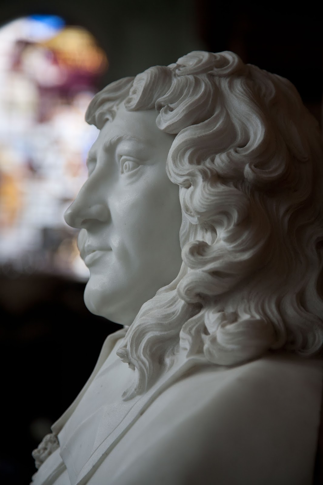 Bath, Art and Architecture: Bust of Isaac Barrow in the Wren Library ...