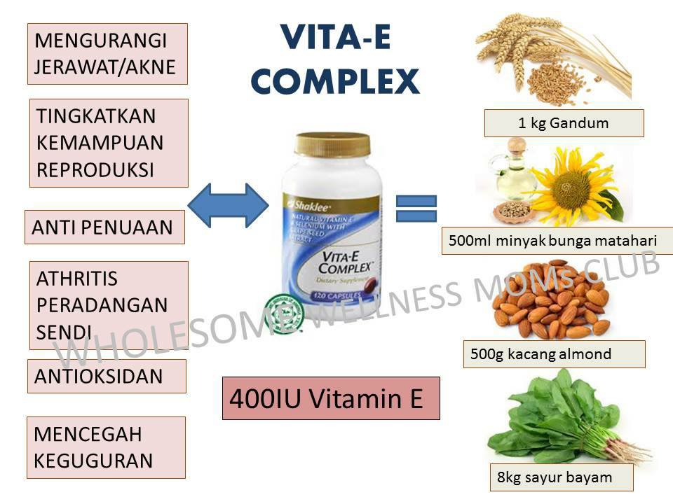 Cara Makan Vitamin E Complex Shaklee at Gabriel Basser blog