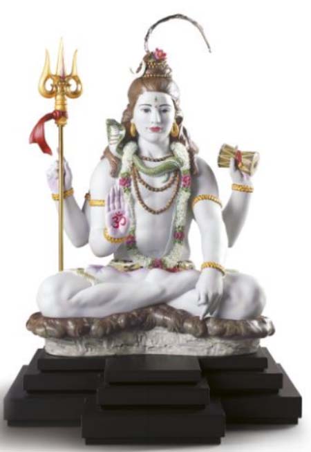 Lord Shiva Murti – Porcelain Figurine from Lladro – Shiva Idol from ...