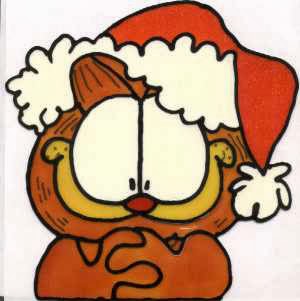 Feliz Navidad Garfield, dibujos psra imprimir - Blog de imágenes
