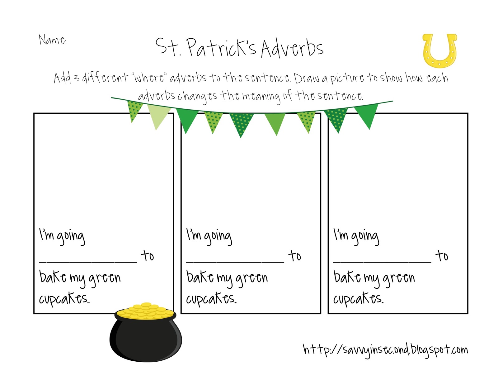 Savvy in Second: St. Patrick's Day Literacy Centers