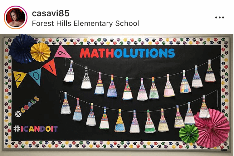 Scaffolded Math and Science: My New Year Matholution Pennant Photos ...