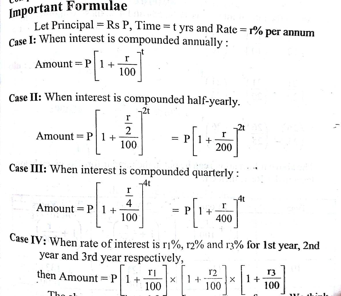 Compound Interest | Tips and Tricks | Percentage Fraction Value Chart ...