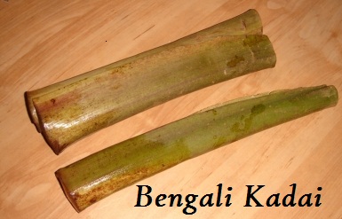Bengali Kadai: Kachu-r Saag / Ghonto