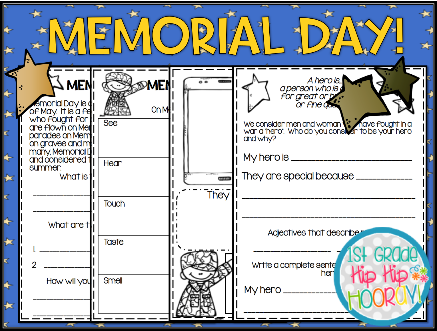 1st Grade Hip Hip Hooray!: Memorial Day