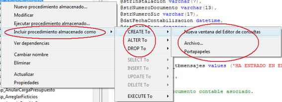 Análisis y Programación: Crear-modificar un procedimiento almacenado ...