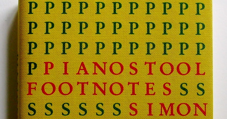 Artists' Books and Multiples: Simon Cutts Piano Stool Footnotes