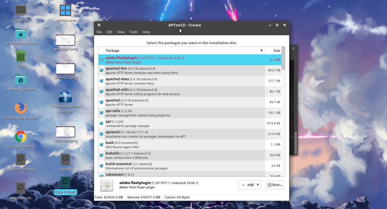 Backup Software Linux menggunakan APTonCD ~ Nasrulloh Azhar
