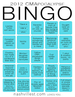 Two Peeps : Two Pets: CMA FEST BINGO