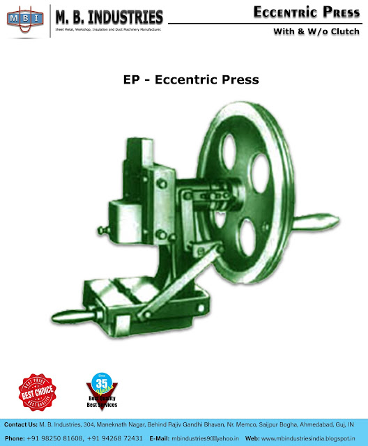 Eccentric Press with & W/o Clutch