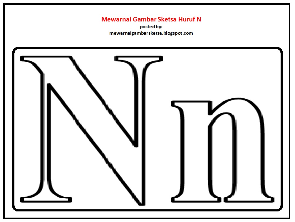 Terpopuler 23+ Gambar Huruf N