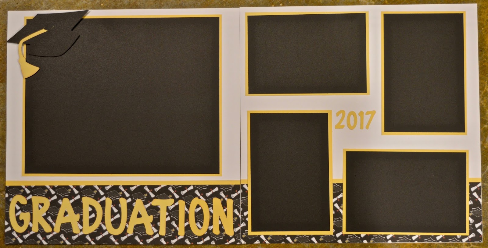 Cricut Crazy Scrapper: Graduation layout
