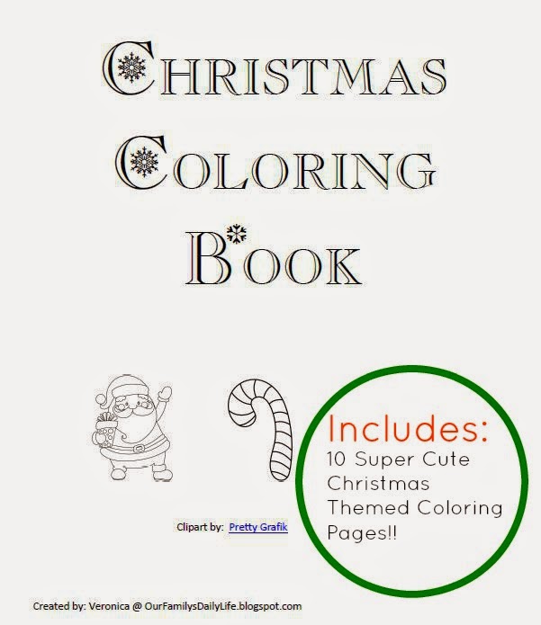 Our Family's Daily Life: Christmas Coloring Book {Freebie}