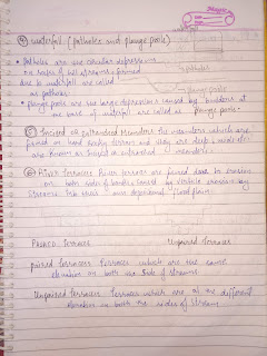 Handwritten Notes of Landforms And Their Evolution - class 11th - Geography