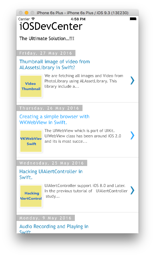 Creating a simple browser with UIWebView in Swift. - iOSDevCenter Creating a simple browser with UIWebView in Swift. - iOSDevCenter