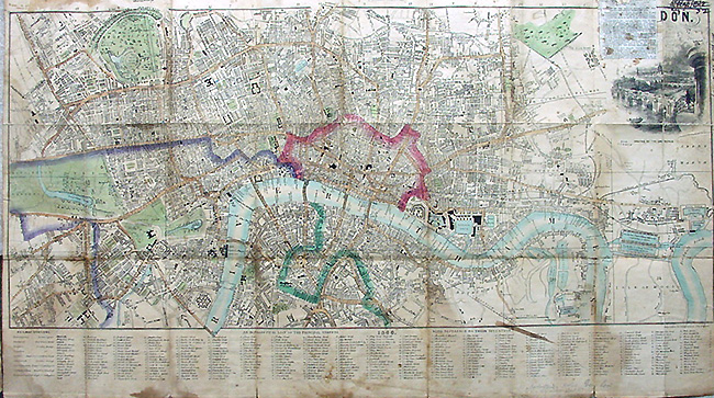 Antique Maps: Old Map of London
