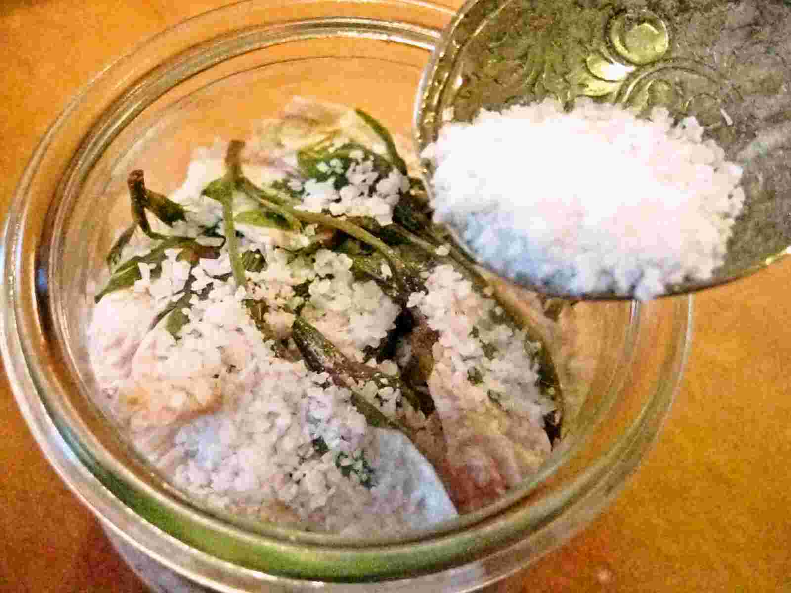 Recipes for Tom: Sakura no hana no shiozuke / salted cherry blossoms