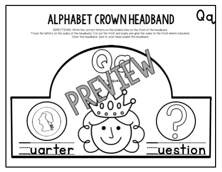 Emily Jane Creates: CROWN HEADBANDS-Alphabet, Blends, Digraphs, Magic e ...