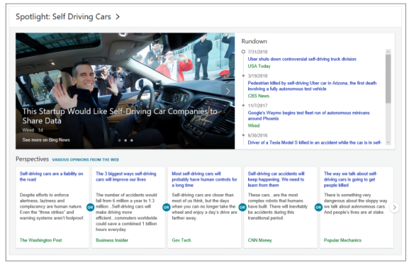 Bing Spotlight uses artificial intelligence to highlight the news being ...
