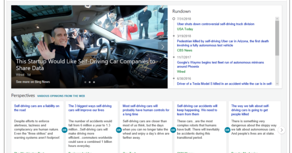 Bing Spotlight uses artificial intelligence to highlight the news being ...