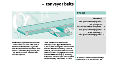 conveyor belt calculation