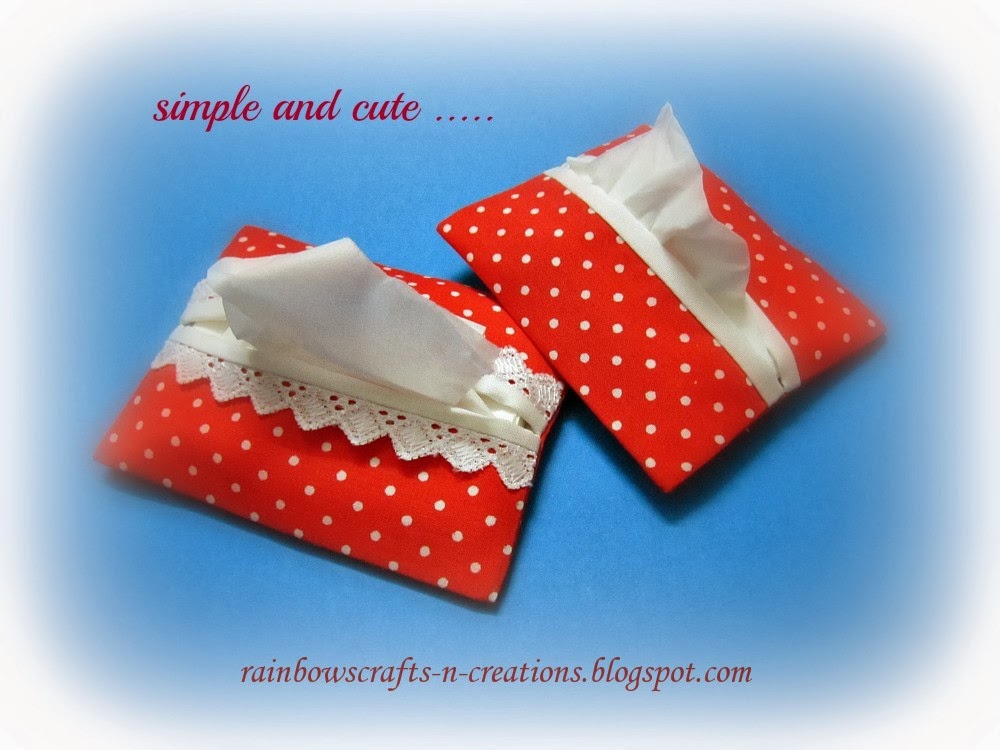 Rainbow's Crafts and Creations: How to make a tissue pack cover