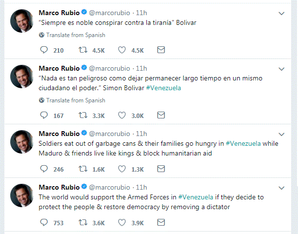 Venezuela News And Views: Open letter to Marco Rubio