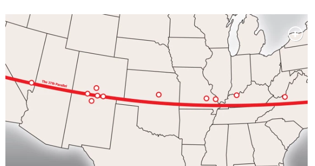 41st Parallel United States Map - Map