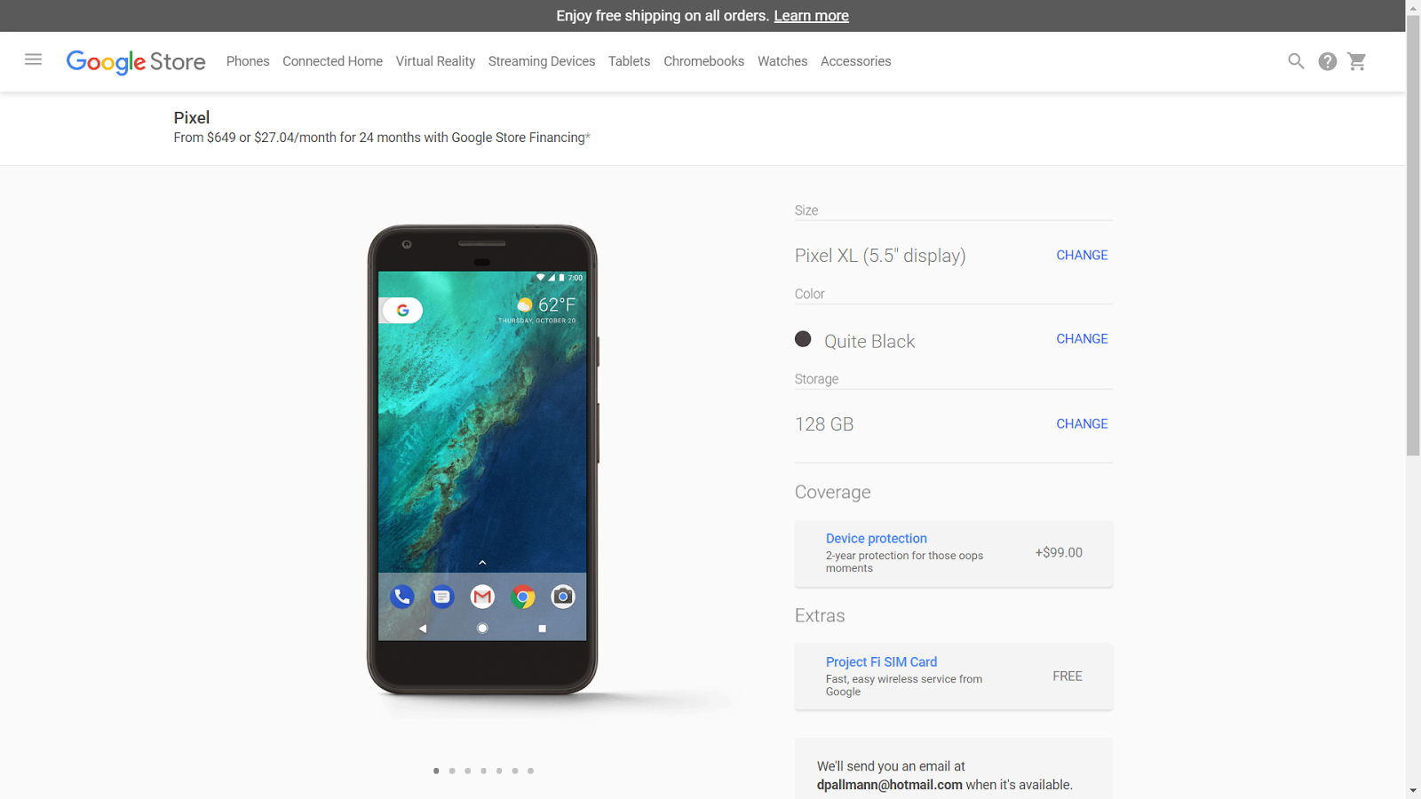 Fire + Ice: David Pallmann's Technology Blog: Google Pixel XL Phone ...