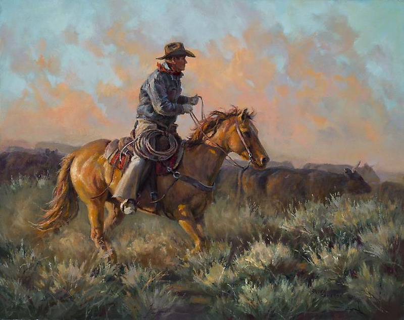 Arte y Actividad Cultural: Pinturas de vaqueros cuadros de Shawn Cameron