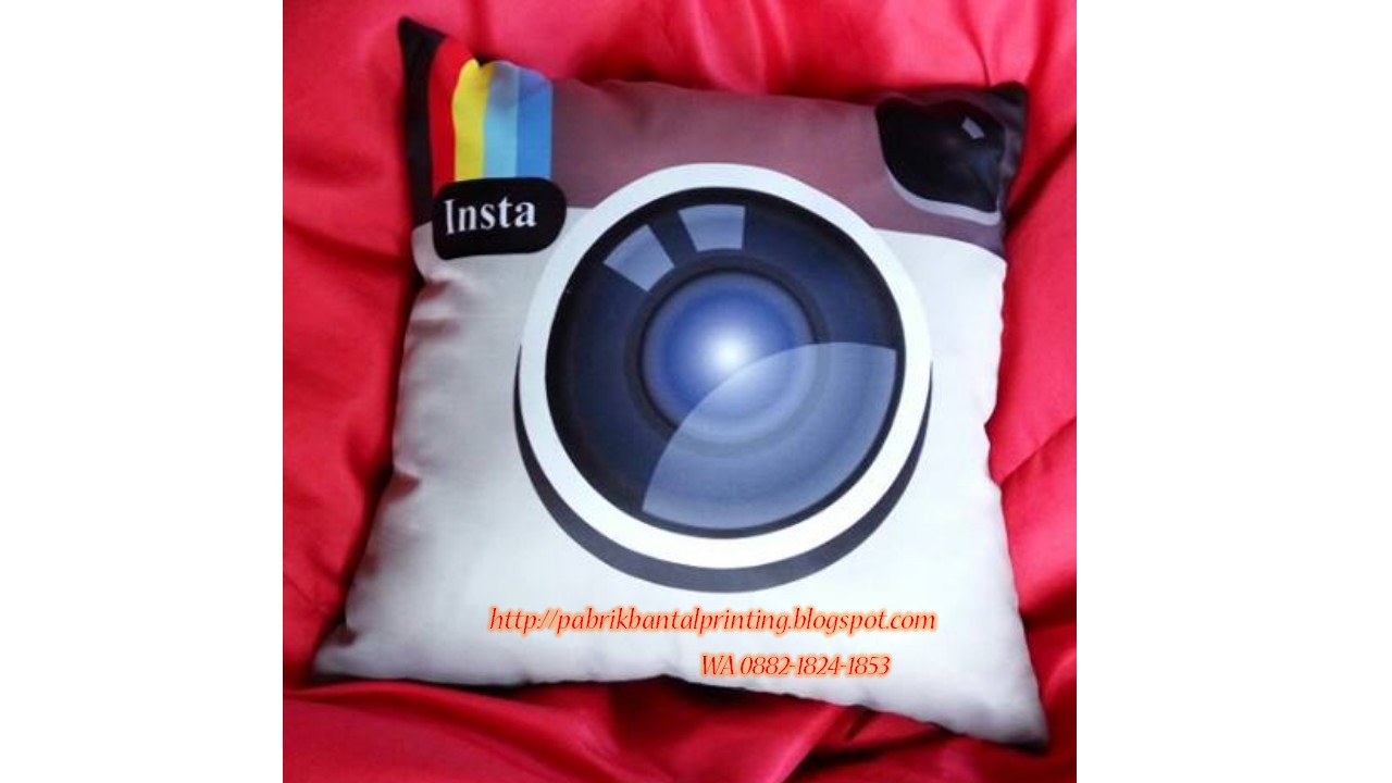 Bantal Print Custom, Bantal Hias, Bantal Karakter