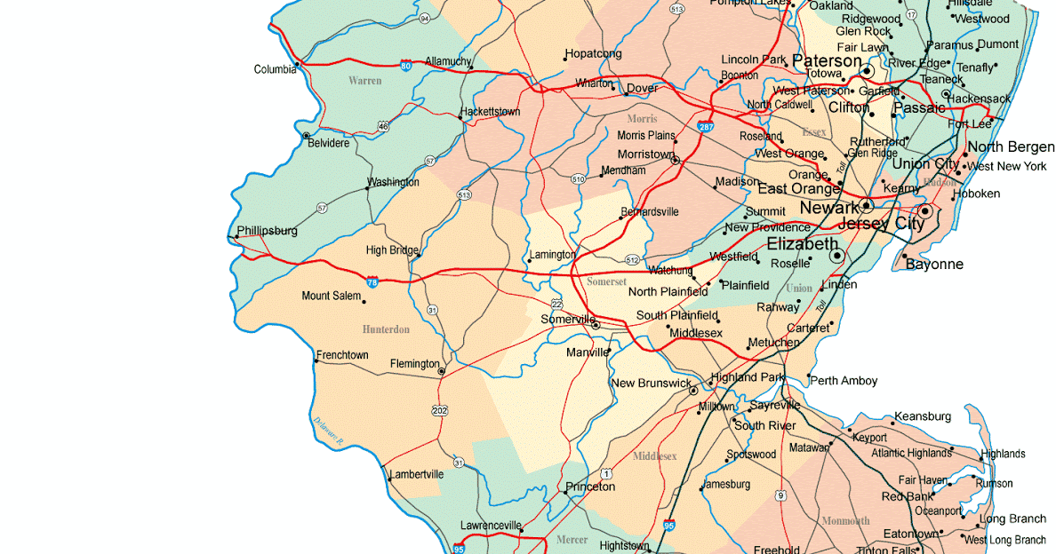 New Jersey Map