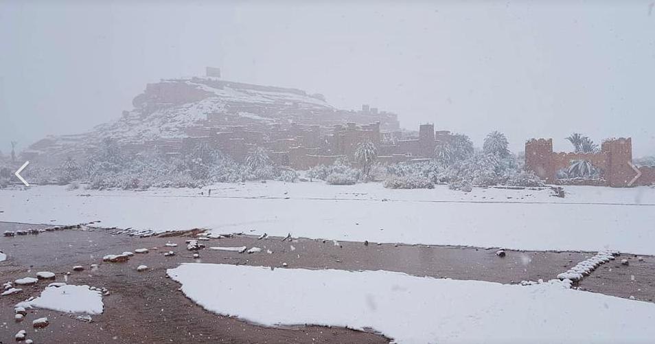 THE VIEW FROM FEZ: Moroccan Photo of the Day - Snow in Ait Benhaddou