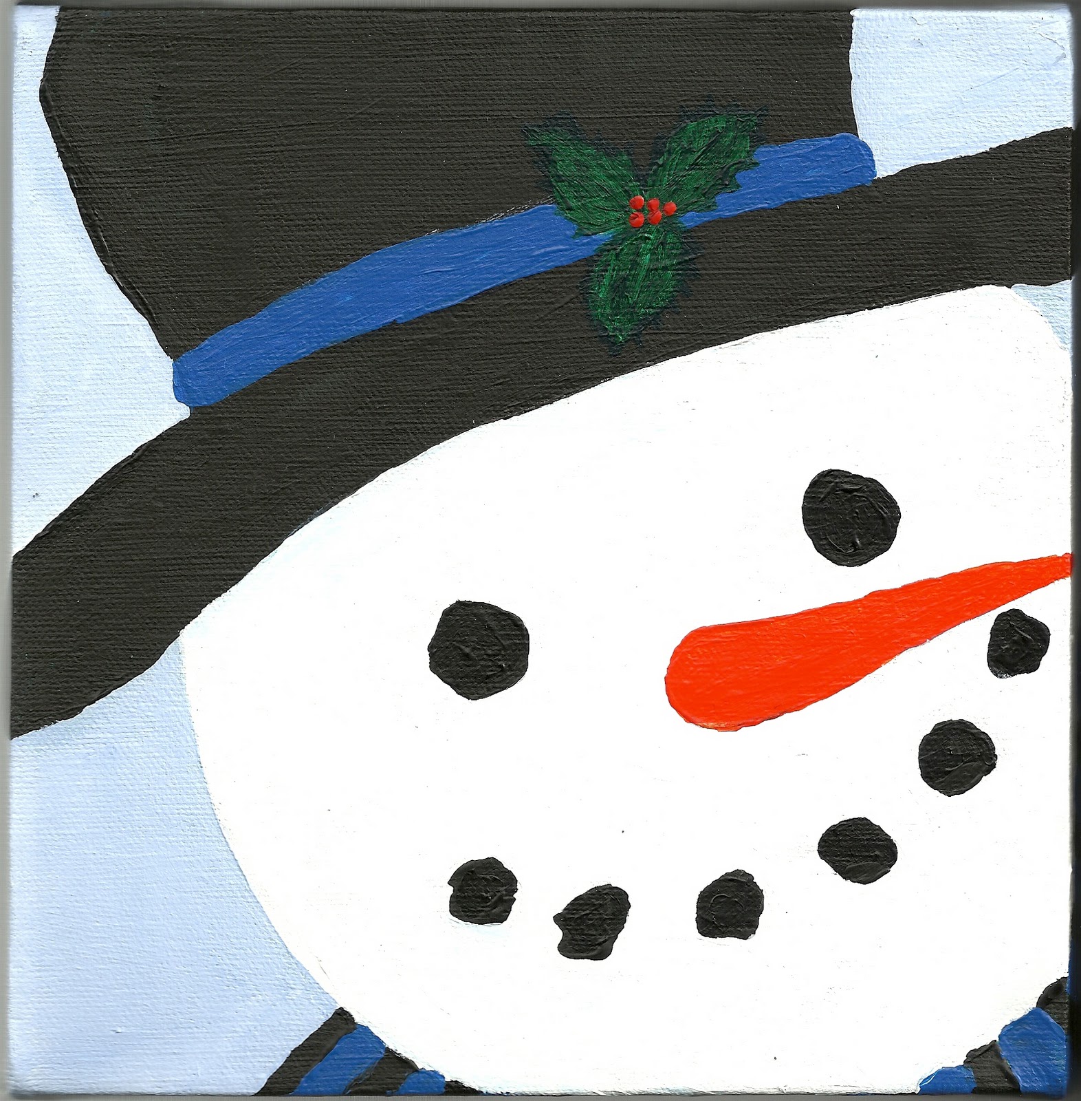 ...to be determined: Paint Party Friday - Week 38 - A Snowman is Created!