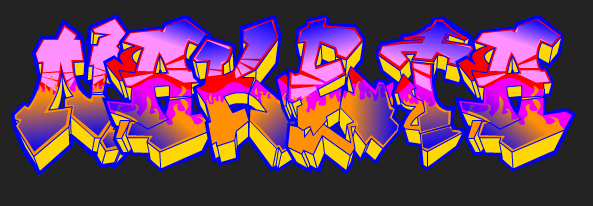 Flava Graffiti Alphabet Letters