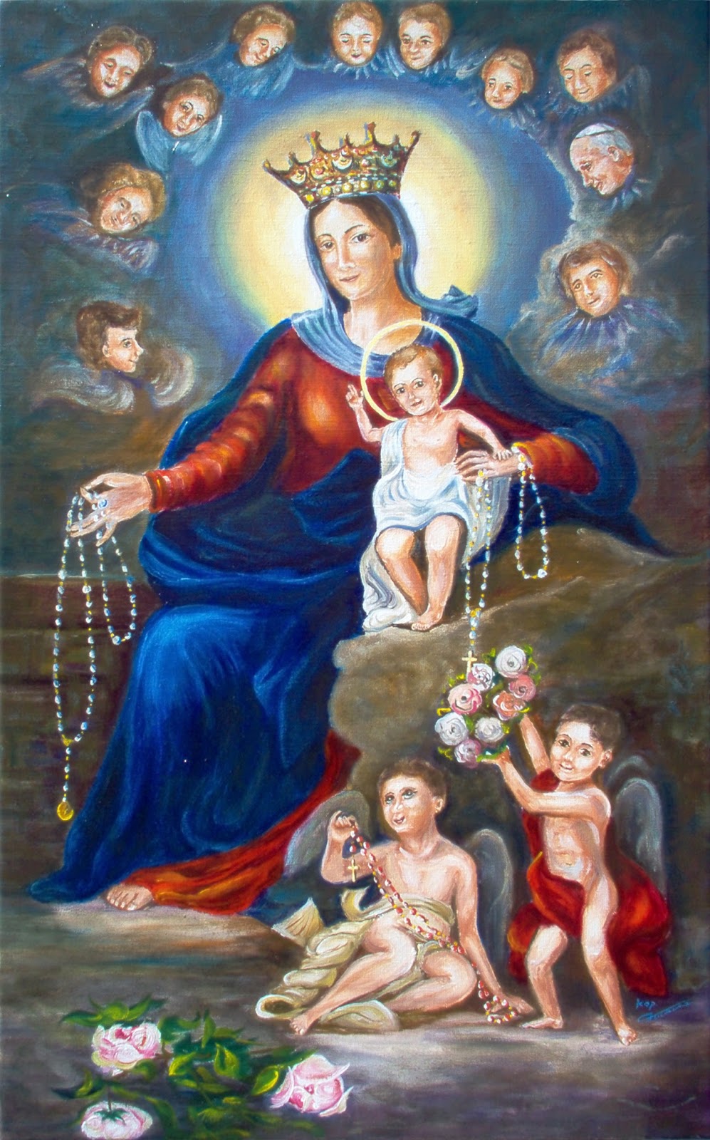 Obraz Matki Bożej Różańcowej.