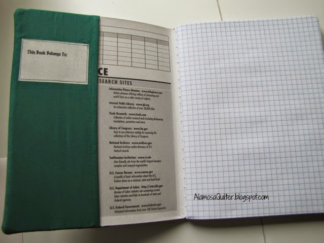 Alamosa Quilter: Minecraft Composition Notebook Cover