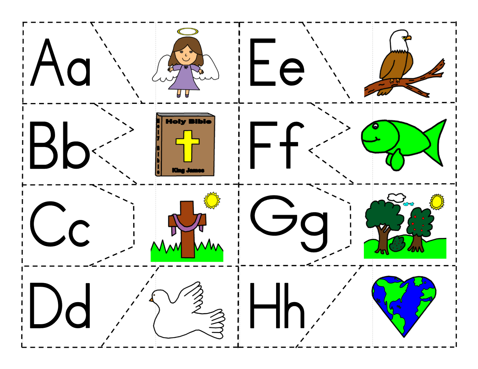 Teachers R US: Alphabet Puzzle with a Christian Theme