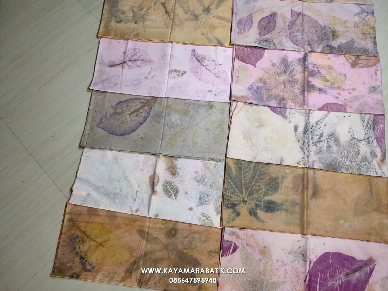 Grosir dan eceran batik eco print solo | 085647595948 | Kayamara Batik