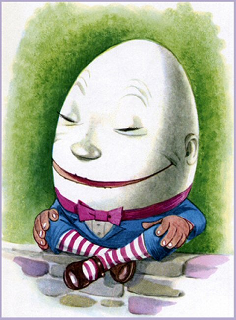 Through The Illustrated Looking Glass: Chapter 6 ~ Humpty Dumpty