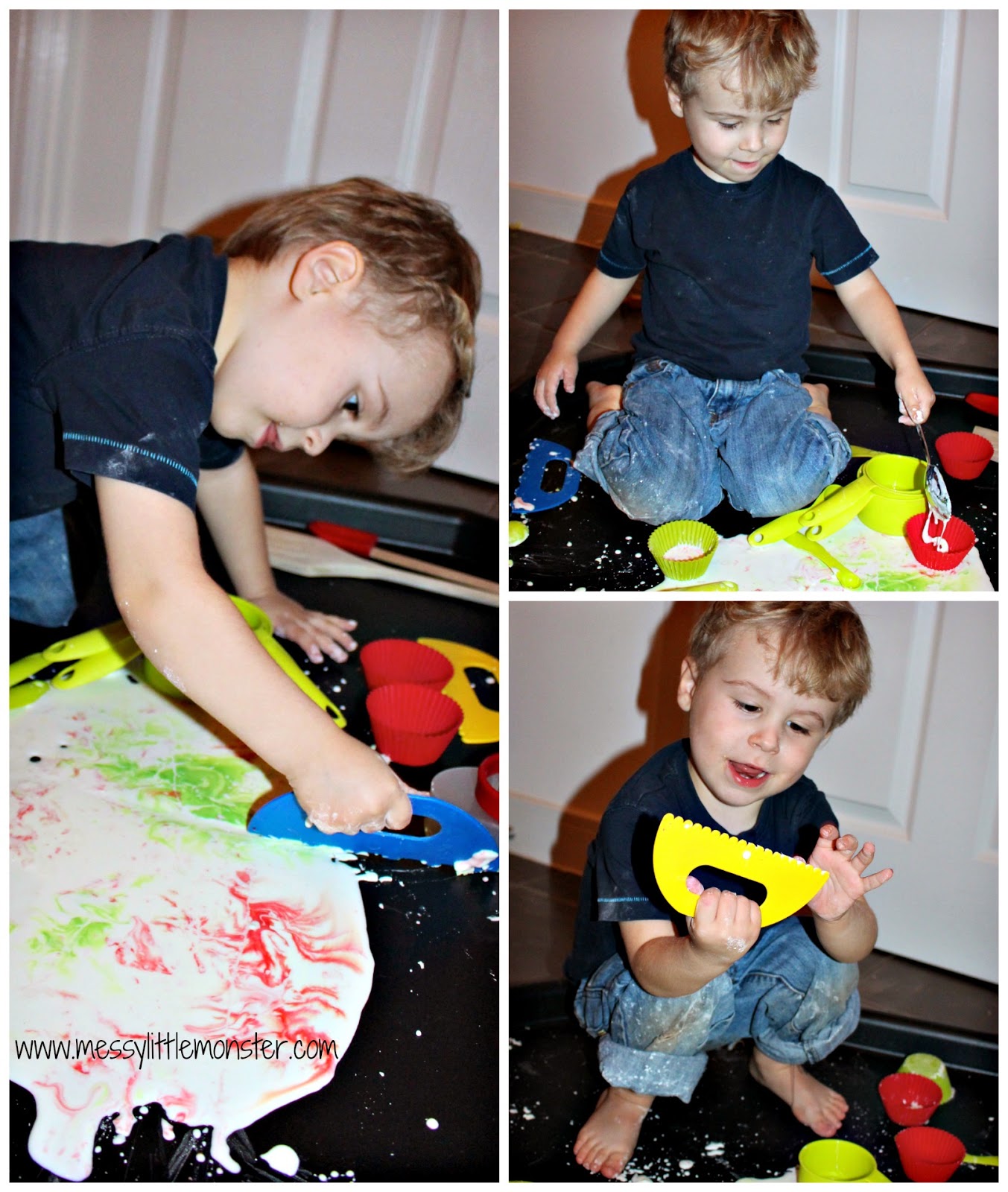 How to make gloop - an easy 2 ingredient sensory play recipe - Messy ...