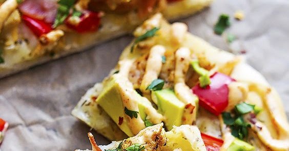 California chicken flatbread with chipotle ranch sauce - Easy Recipes ...