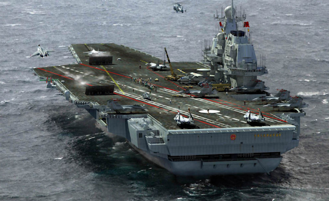 賀中國海軍CV-18.福建號航空母艦竣工下水成功China launches 3rd aircraft carrier named the ...